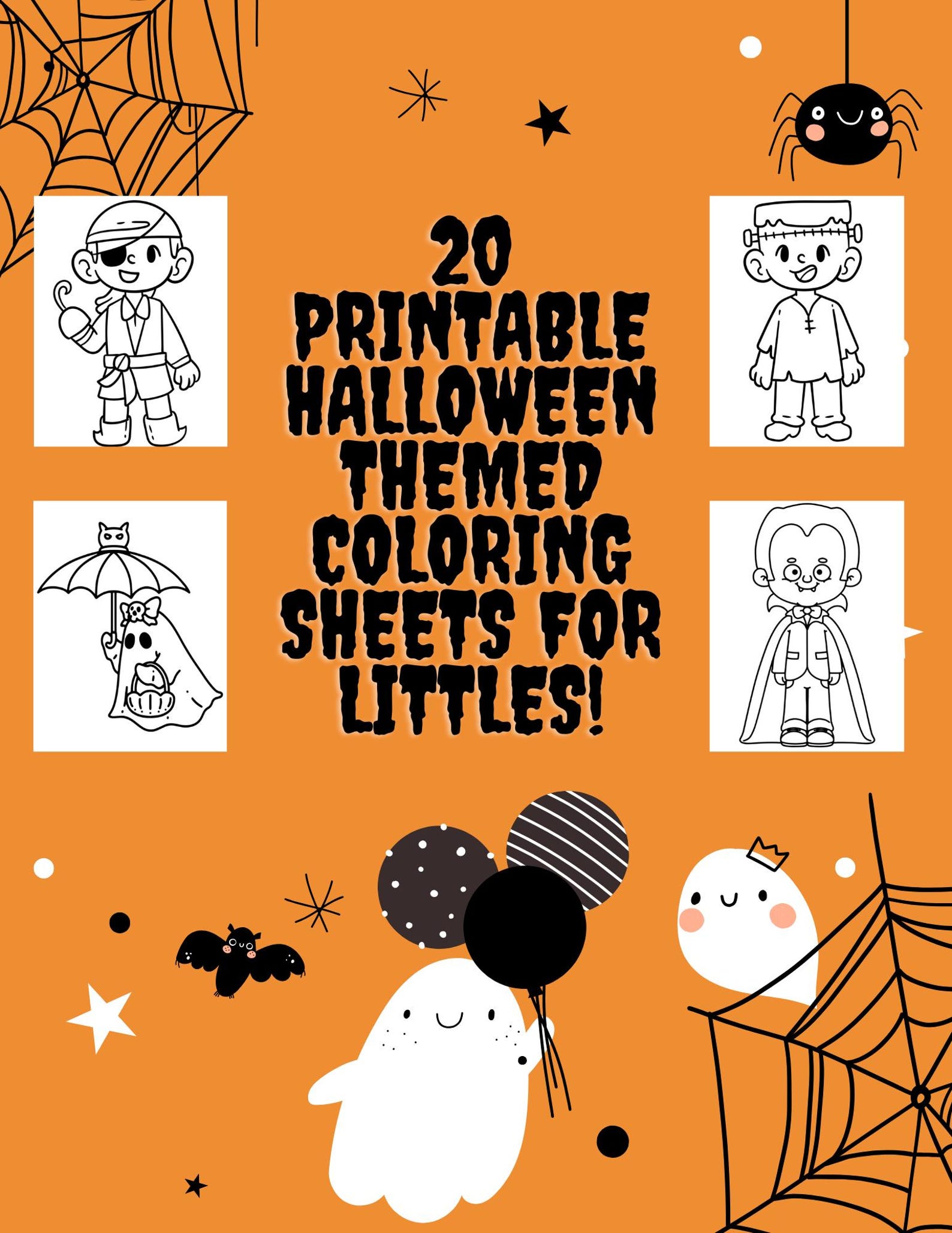 Preschool Halloween Coloring Pages Easy Halloween Coloring Pages ...
