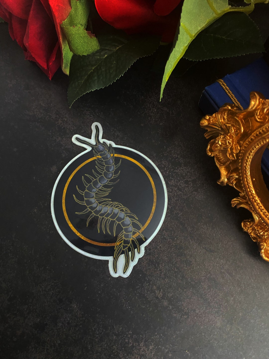 Waterproof Vinyl Centipede Sticker - Etsy