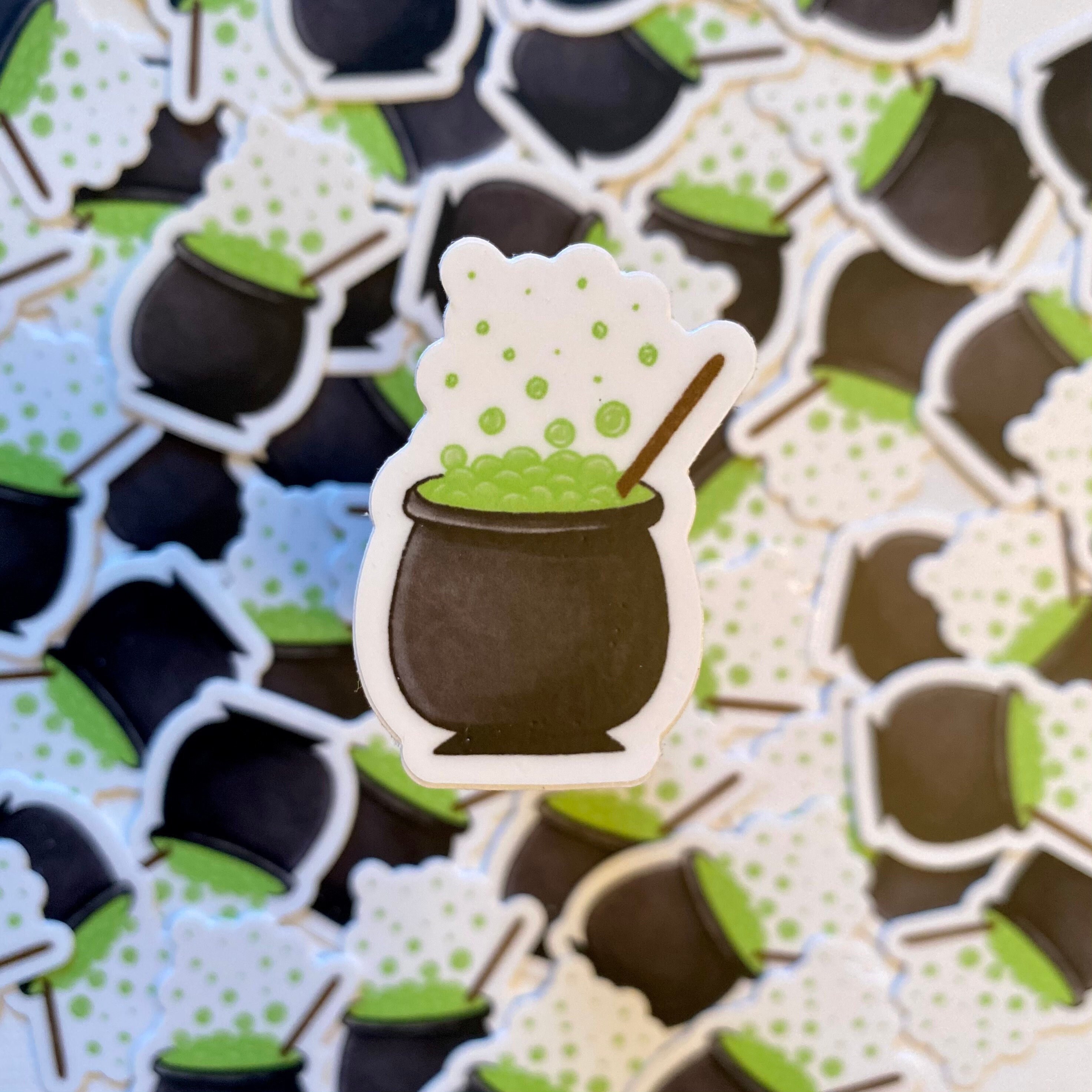 Witch's Brew, Witch's Brew Sticker, Sticker, Halloween Sticker, Vinyl ...