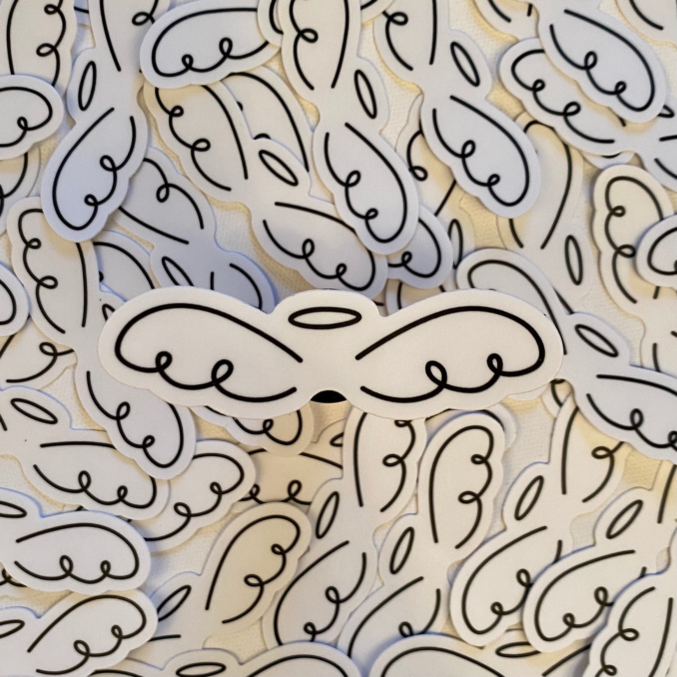 Angel Wings Angel Sticker Angel Wings and Halo Laptop | Etsy