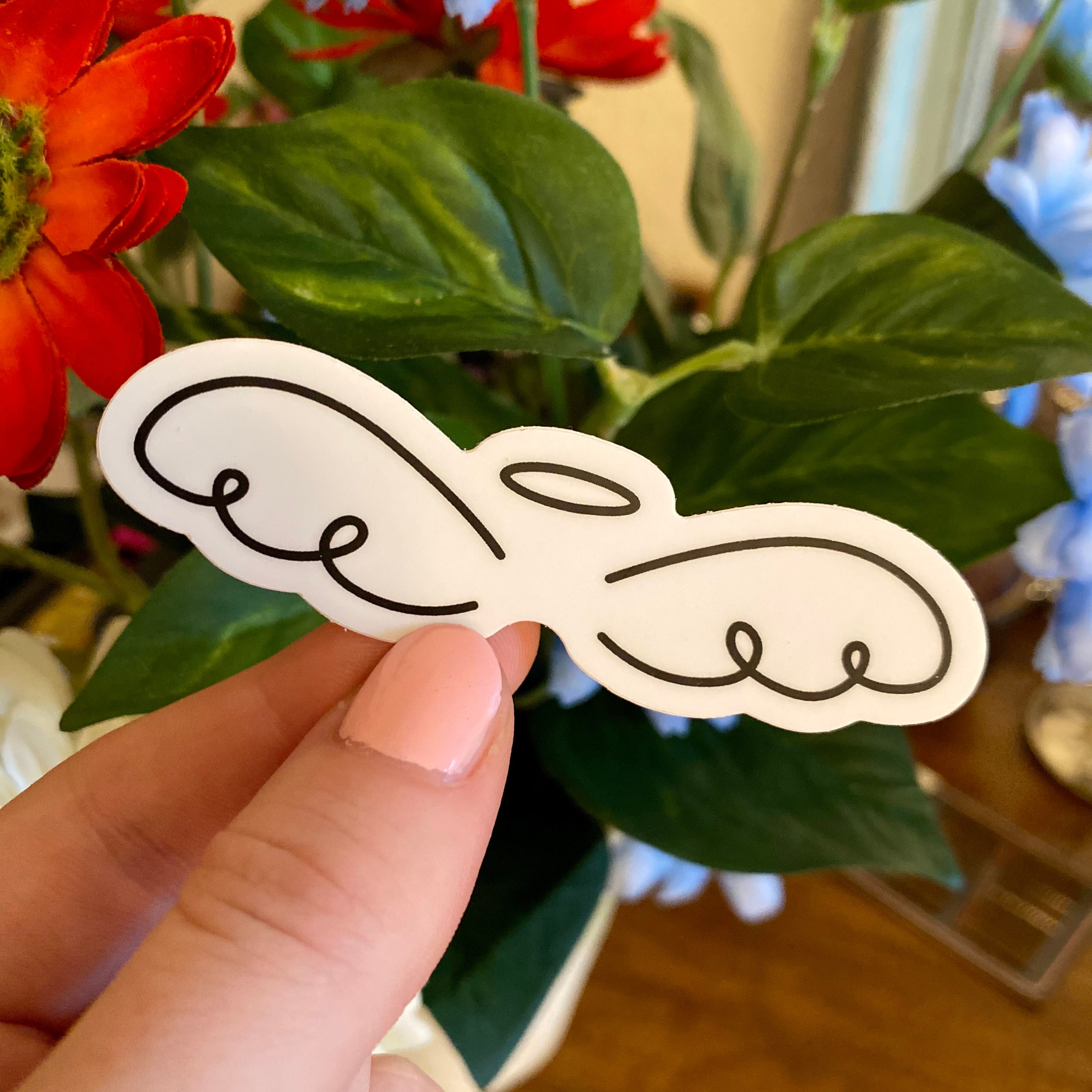 Angel Wings Angel Sticker Angel Wings and Halo Laptop | Etsy