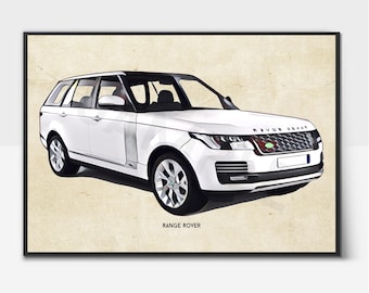 Range Rover Art - Etsy