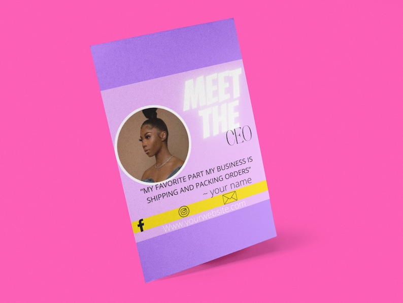 Meet the Ceo Flyer - Etsy