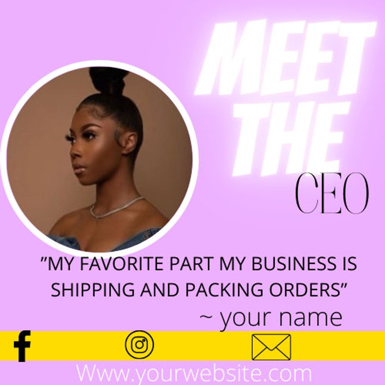 Meet the Ceo Flyer - Etsy
