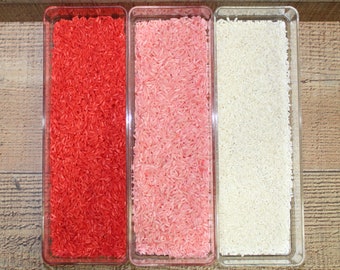 Neon Colored Rice for Sensory Bins One Cup of Each Color Hot | Etsy