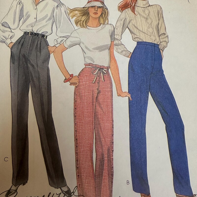 1980s Pants Pattern - Etsy