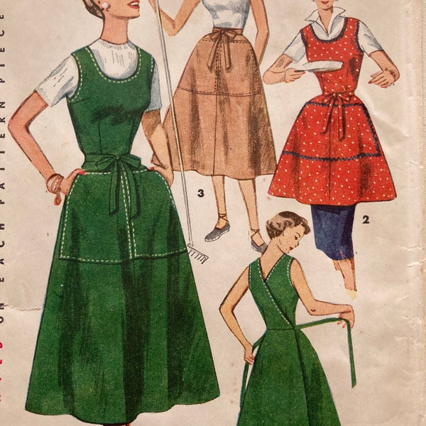 1950s Apron Pattern - Etsy