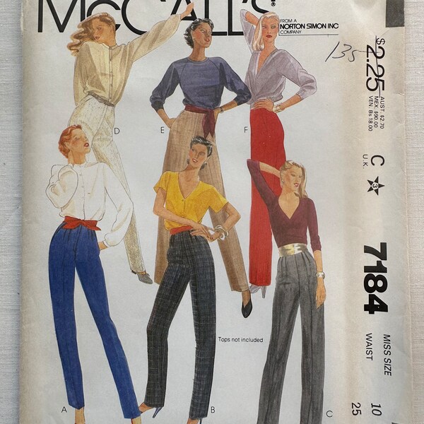 80s Pants Pattern - Etsy