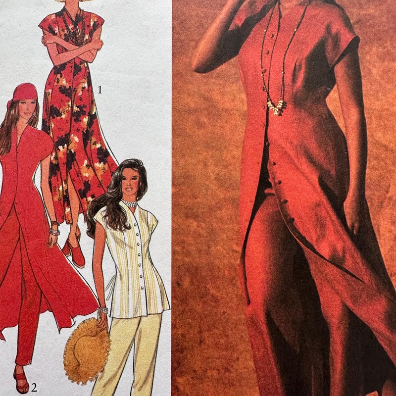 Panel Dress Pattern - Etsy