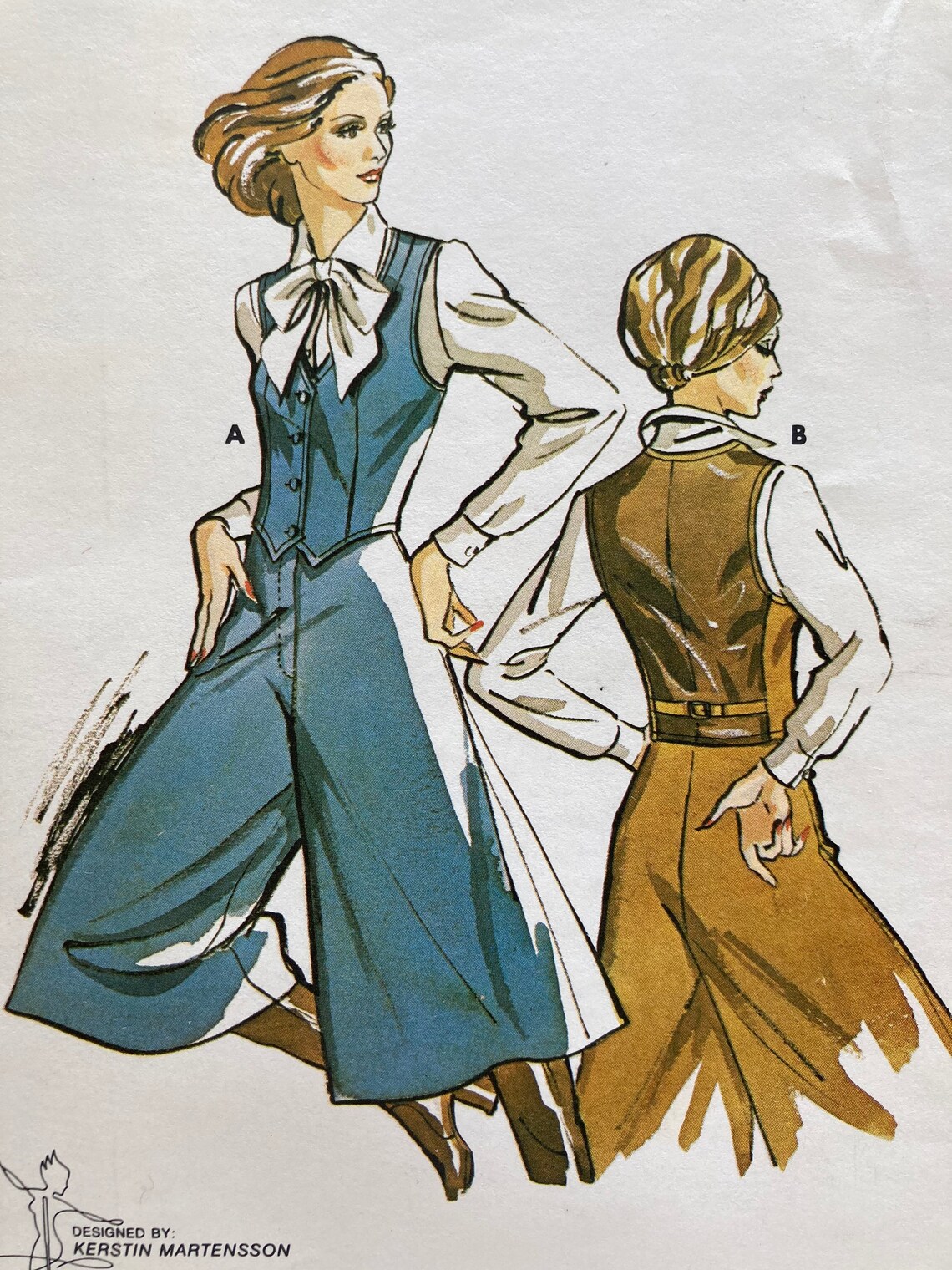 Kwik Sew 735 / Ladies' Vest and Culotte / Size 6 8 10 / 70s Vintage ...