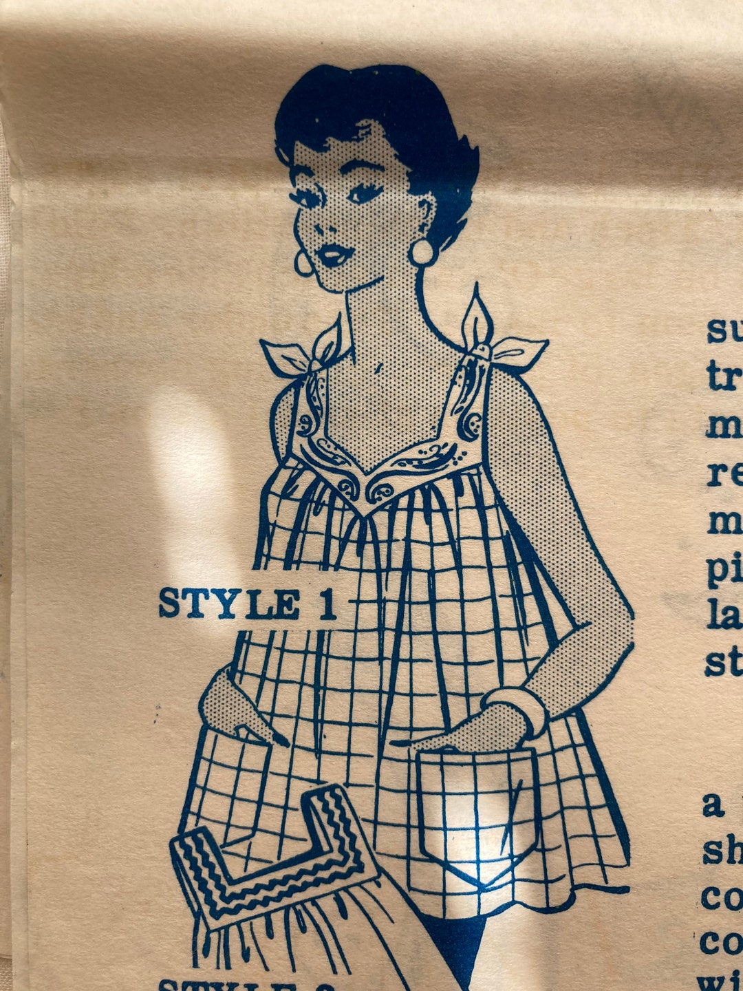 Mail Order Maternity Design 756 / Two Embroidered Tops / 50s Vintage ...