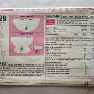 Simplicity 8129 / Jiffy Dress / Tablecloth Dress / Angel Dress / Kimono ...