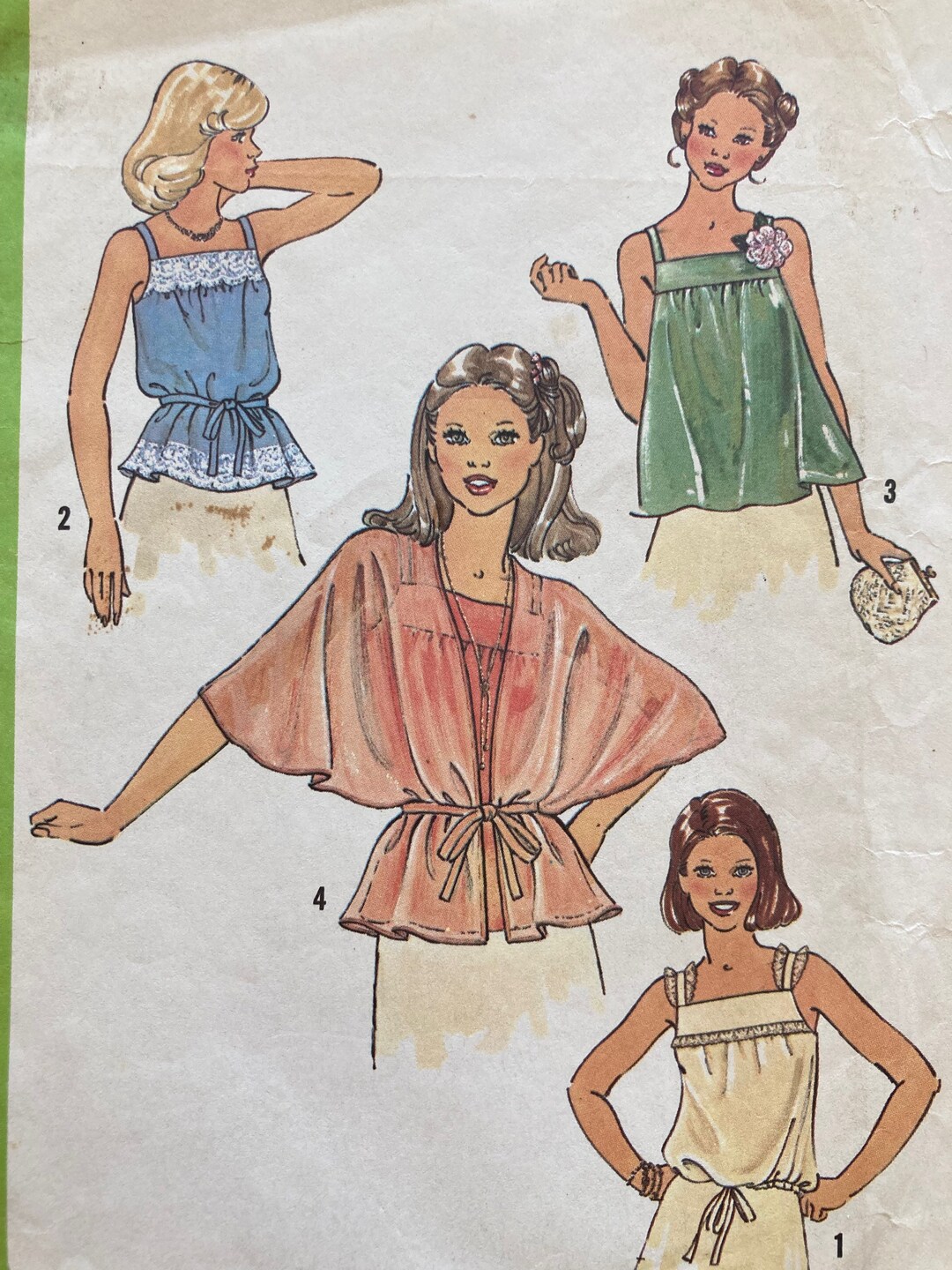 Simplicity 8739 / Misses' Pullover Top, Unlined Jacket and Tie Belt ...