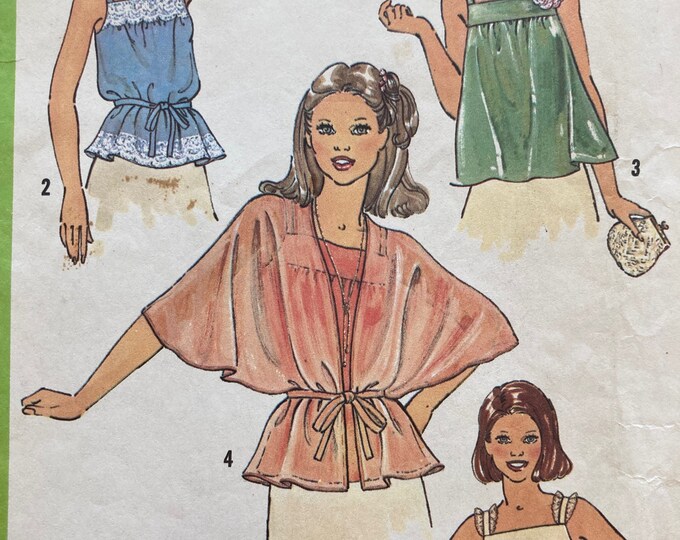 Simplicity 8739 / Misses' Pullover Top, Unlined Jacket and Tie Belt ...