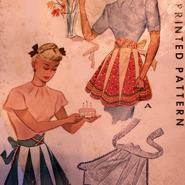 40s Apron Pattern - Etsy