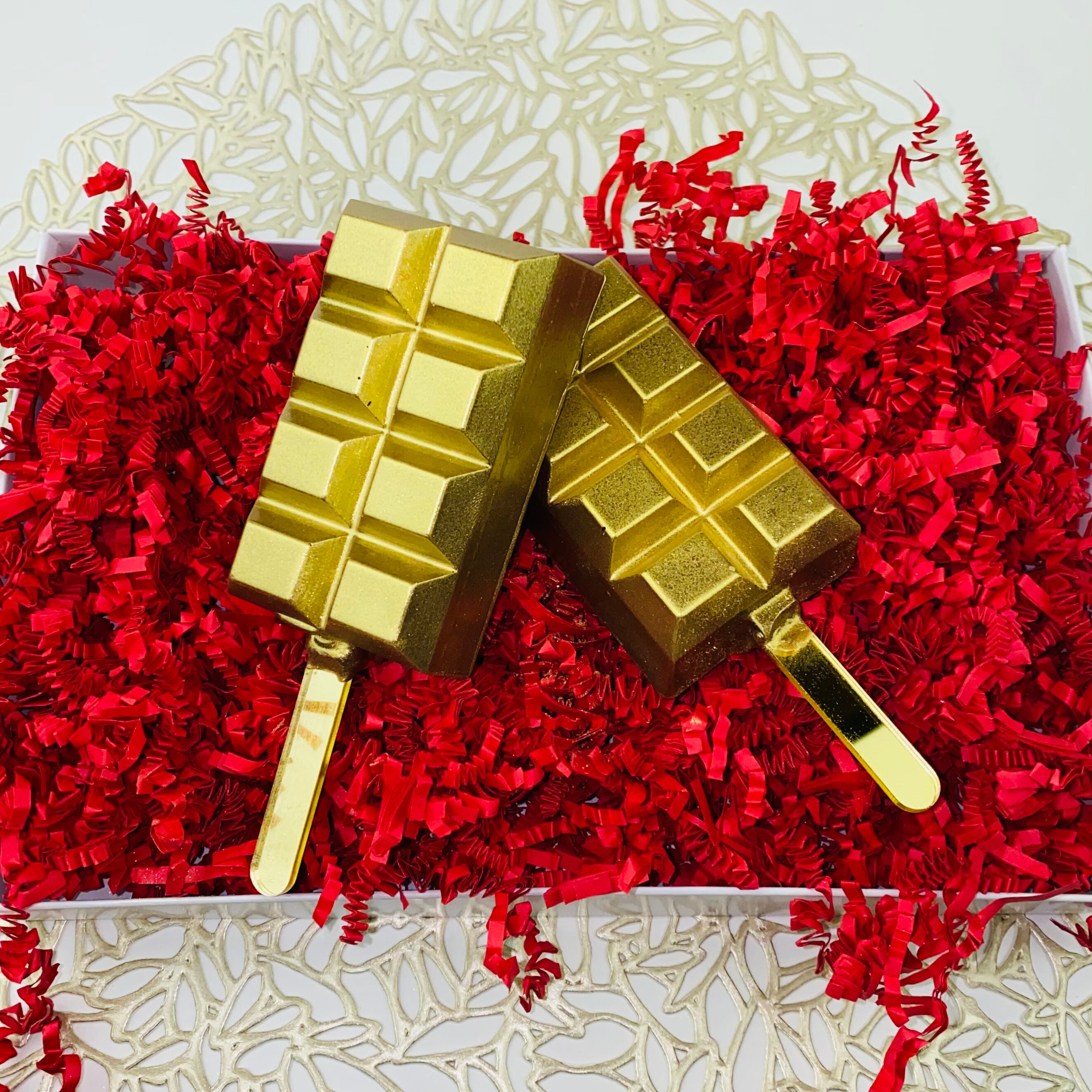Custom Gold Candy Bar 2 Pack Filled with the Candy or Filling | Etsy
