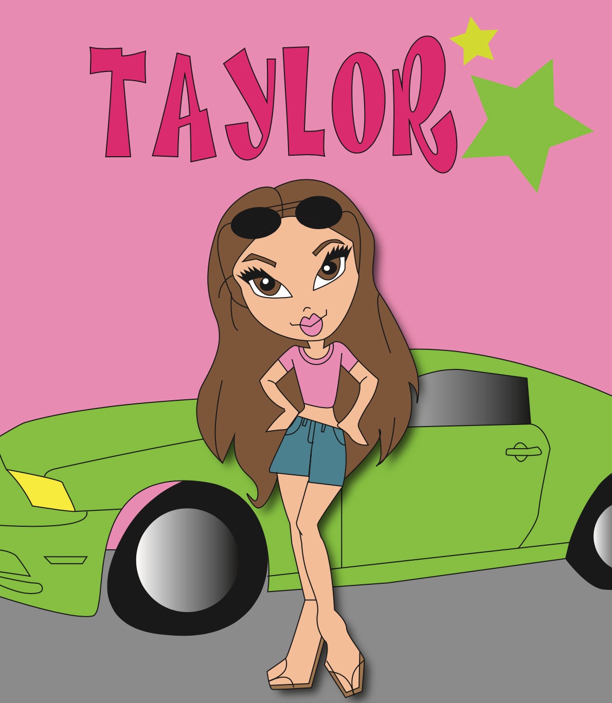 Make yourself into a Bratz doll Custom Bratz doll portrait of | Etsy