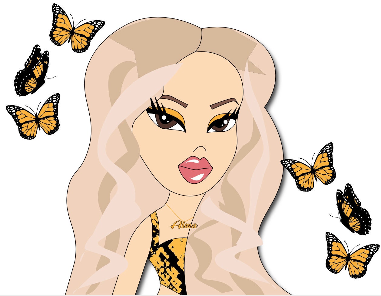 Make yourself into a Bratz doll Custom Bratz doll portrait of | Etsy