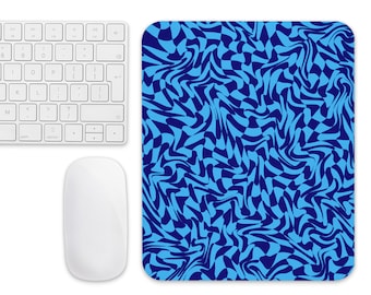 Blue Check Mouse Pad - Etsy