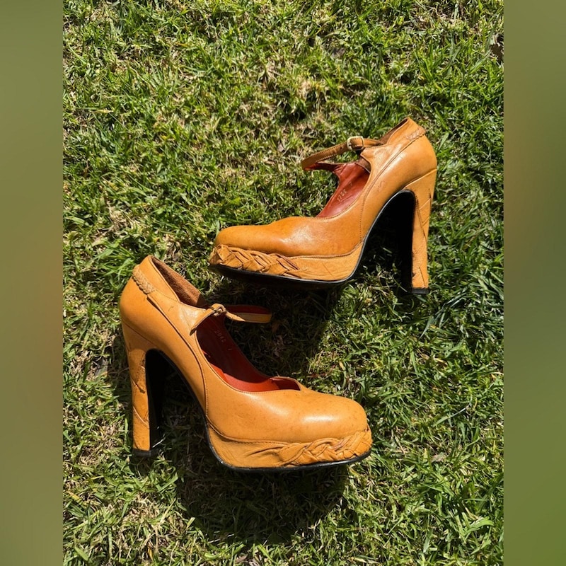 70s Platform Shoes - Etsy