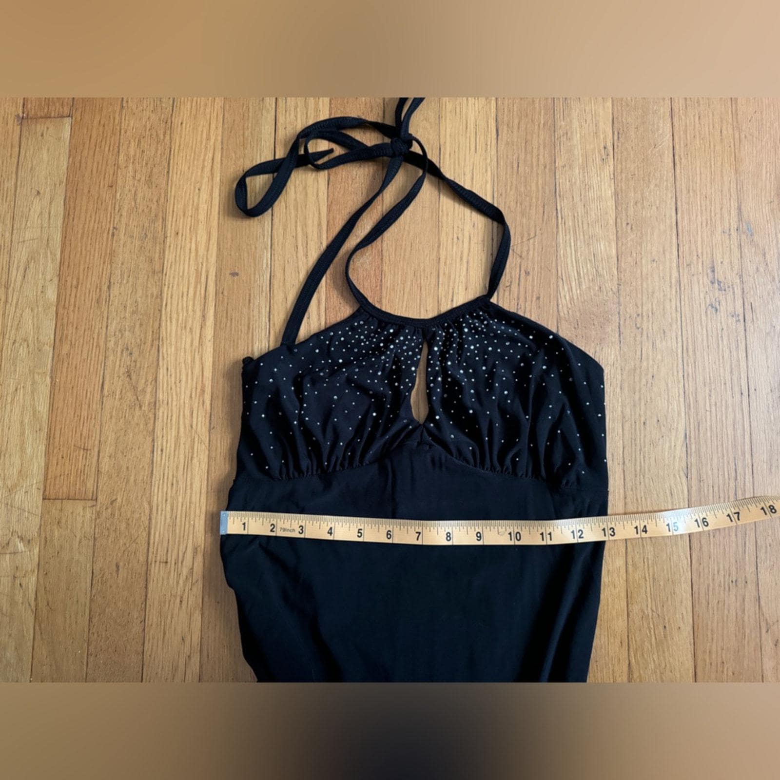 Y2K Vintage Halter Dress With Rhinestones and Cutouts - Etsy