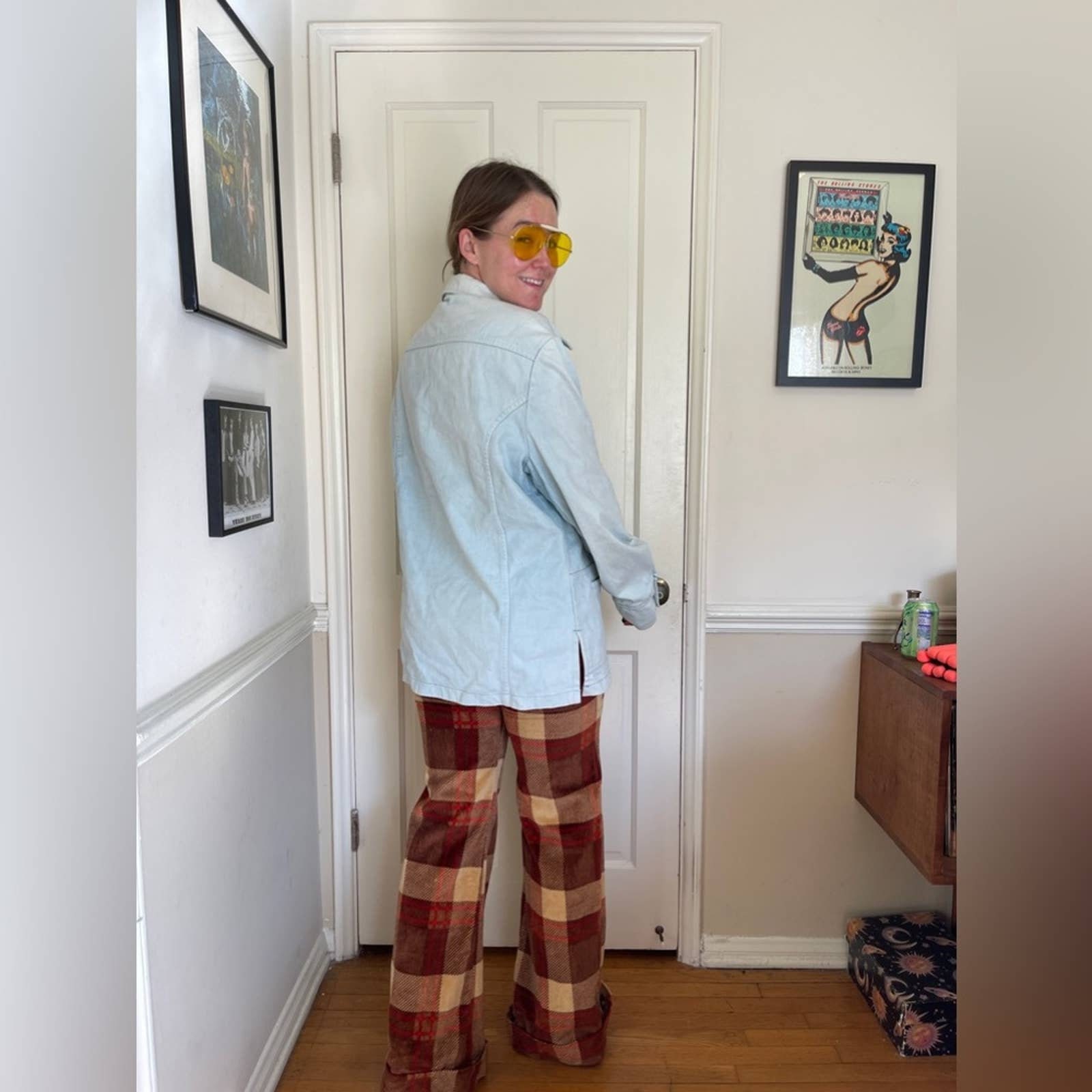 70s Vintage Lee Denim Safari Jacket - Etsy