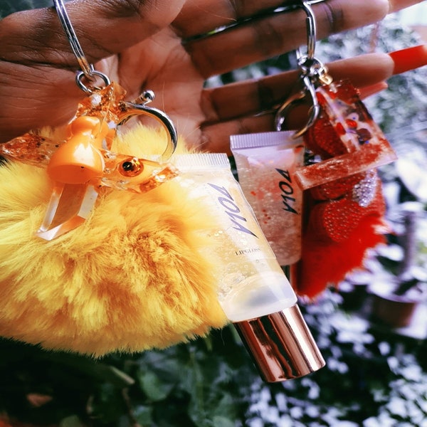 Lipgloss Keychain - Etsy