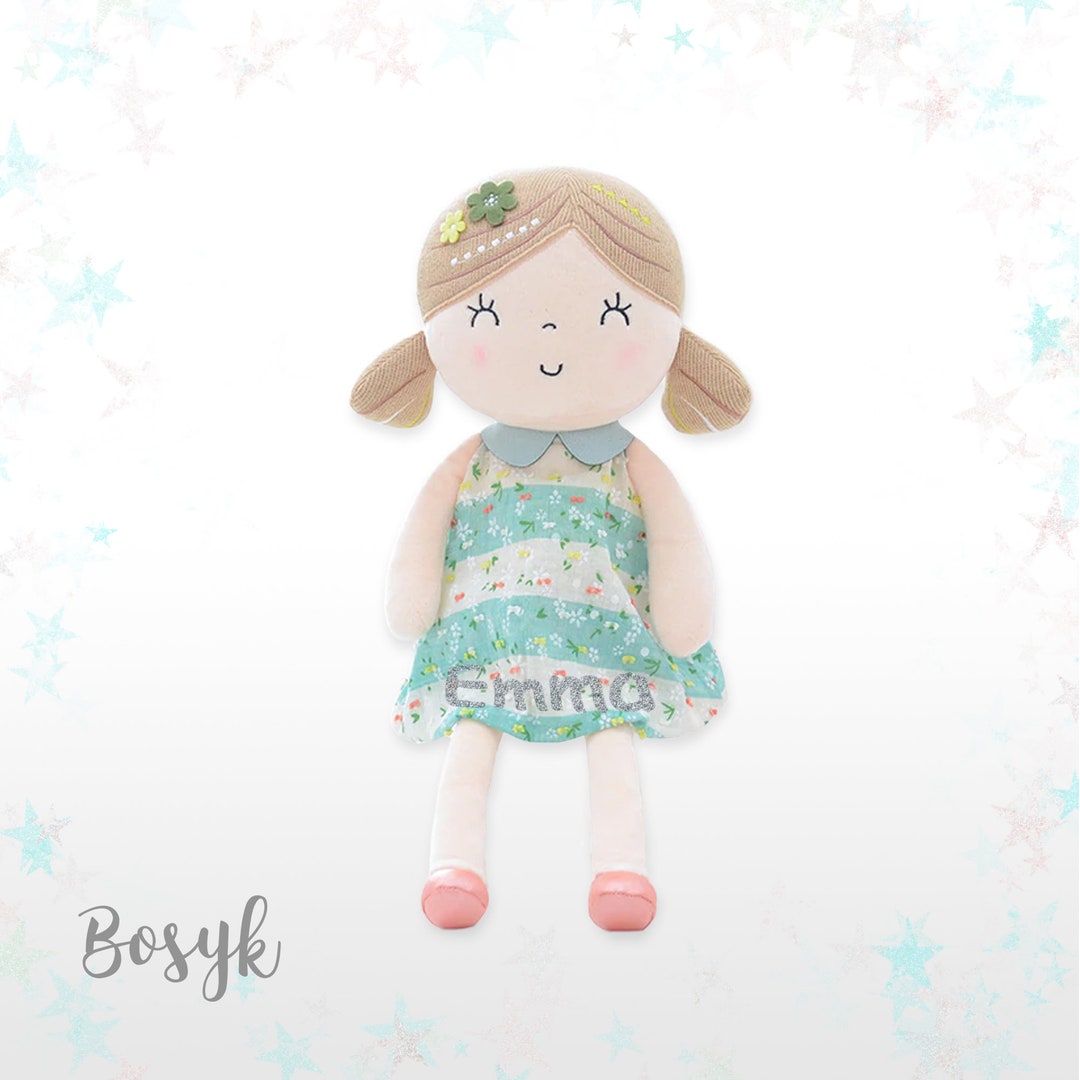 PERSONALIZED RAG DOLLS Spring Rag Doll mint Customized Rag Dolls Custom ...