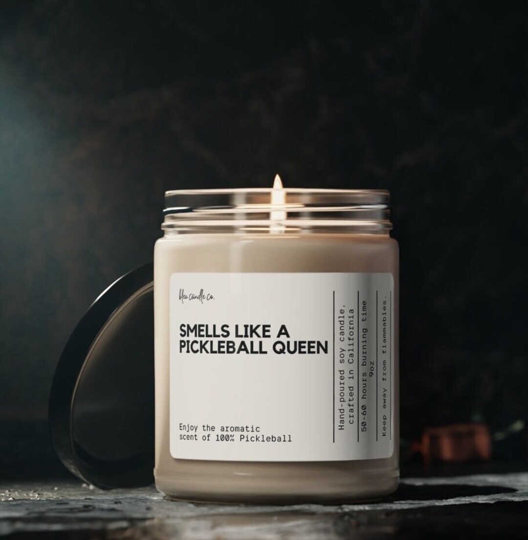 Pickleball Gift, Pickleball Queen Candle, Pickleball Player Gift, Gift ...