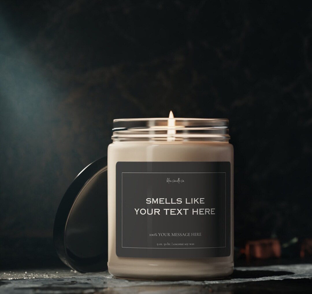 Smells Like Personalized Gift Message Candle, Personalized Birthday ...