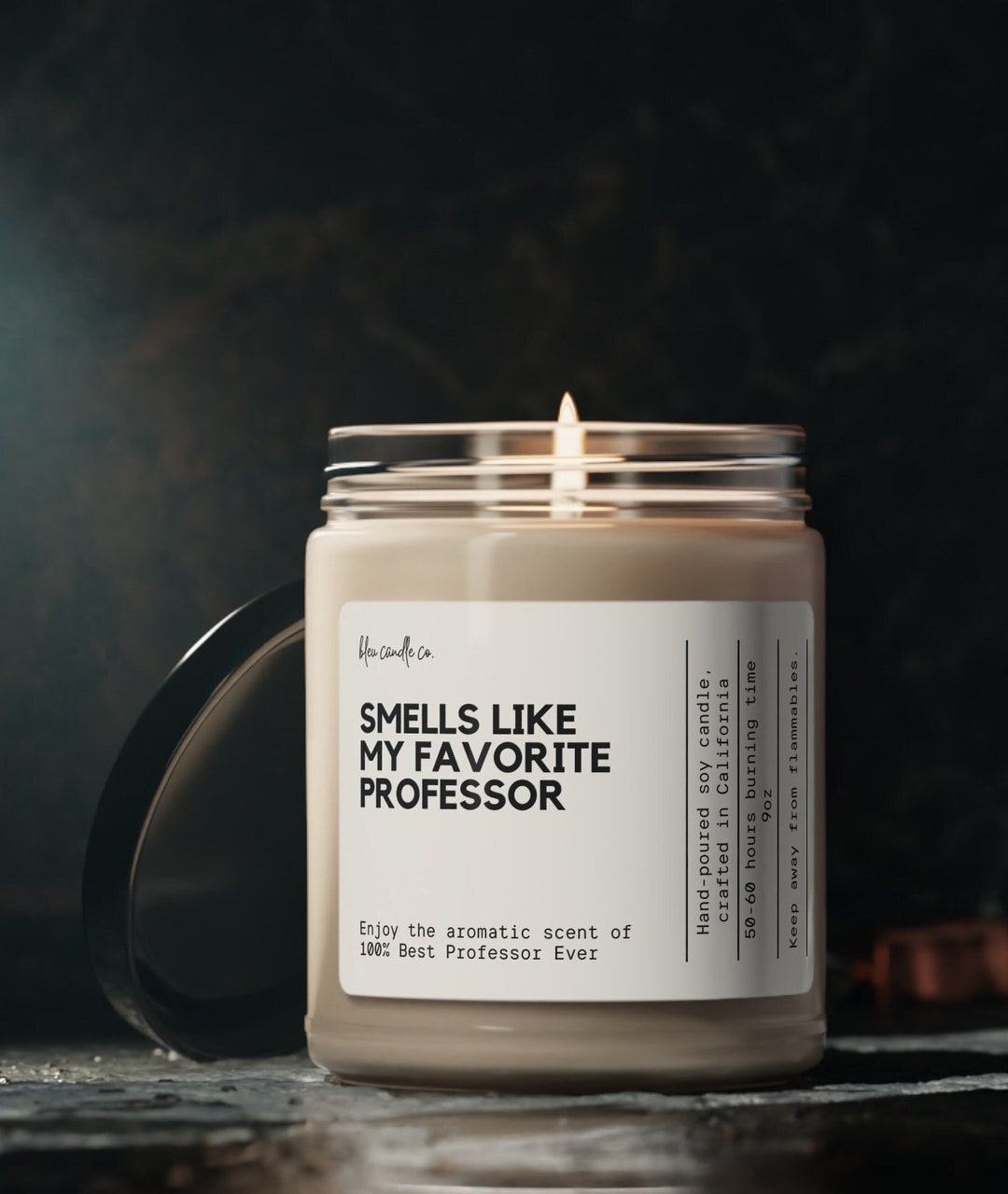 Smells Like My Favorite Professor Soy Wax Candle, Gift for College ...