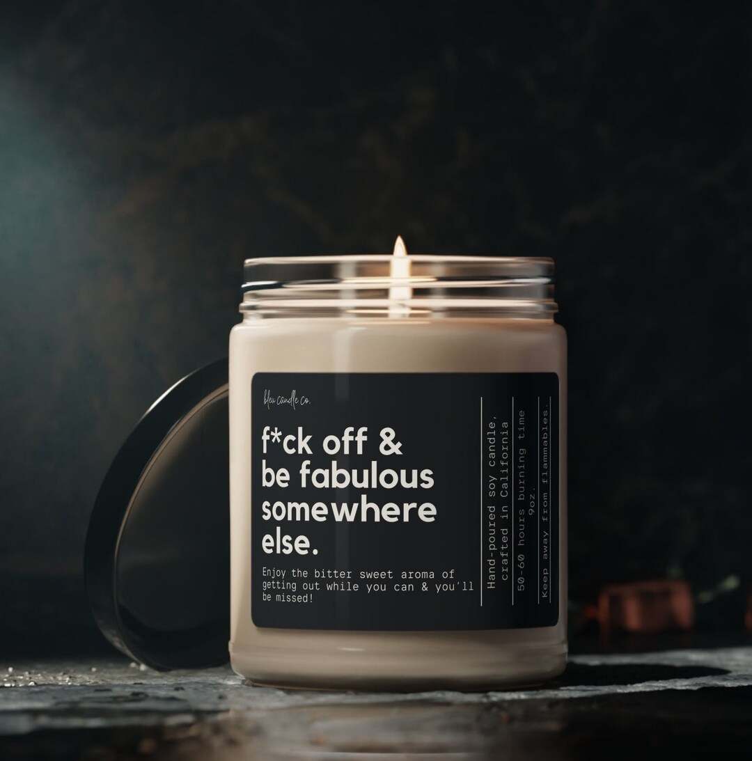 Coworker Leaving Gift, New Job Candle, Cute Moving Job Candle ...