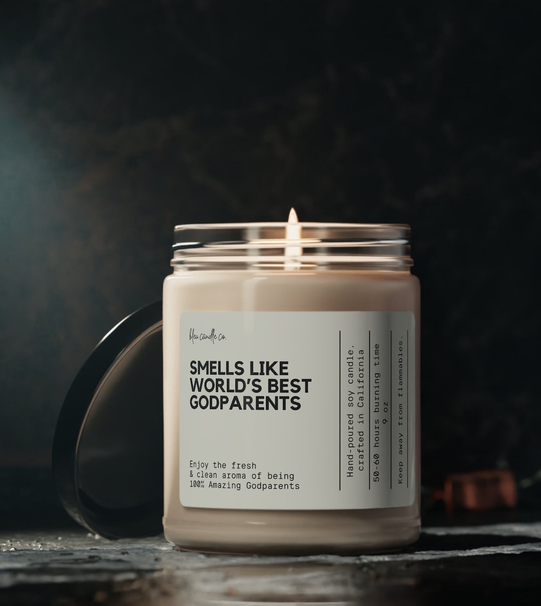 Godparent Gift, Godparent Proposal Gift Candle, Smells Like World's ...