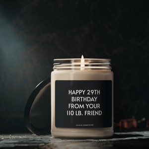 Funny Birthday Gift, Happy 29th Birthday From Your 110 Lb Friend, Funny ...