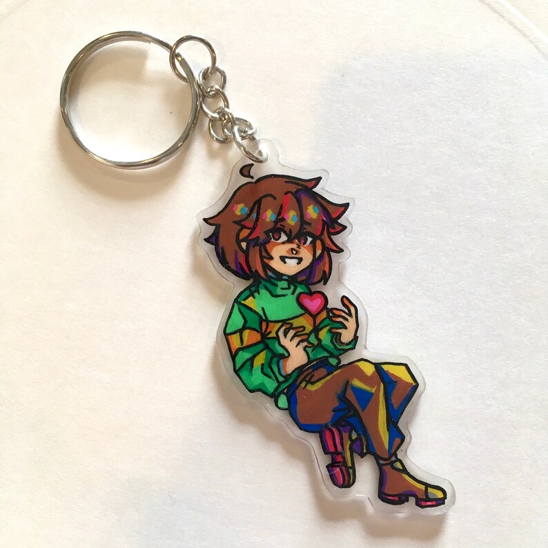 Undertale Chara Keychain | Etsy