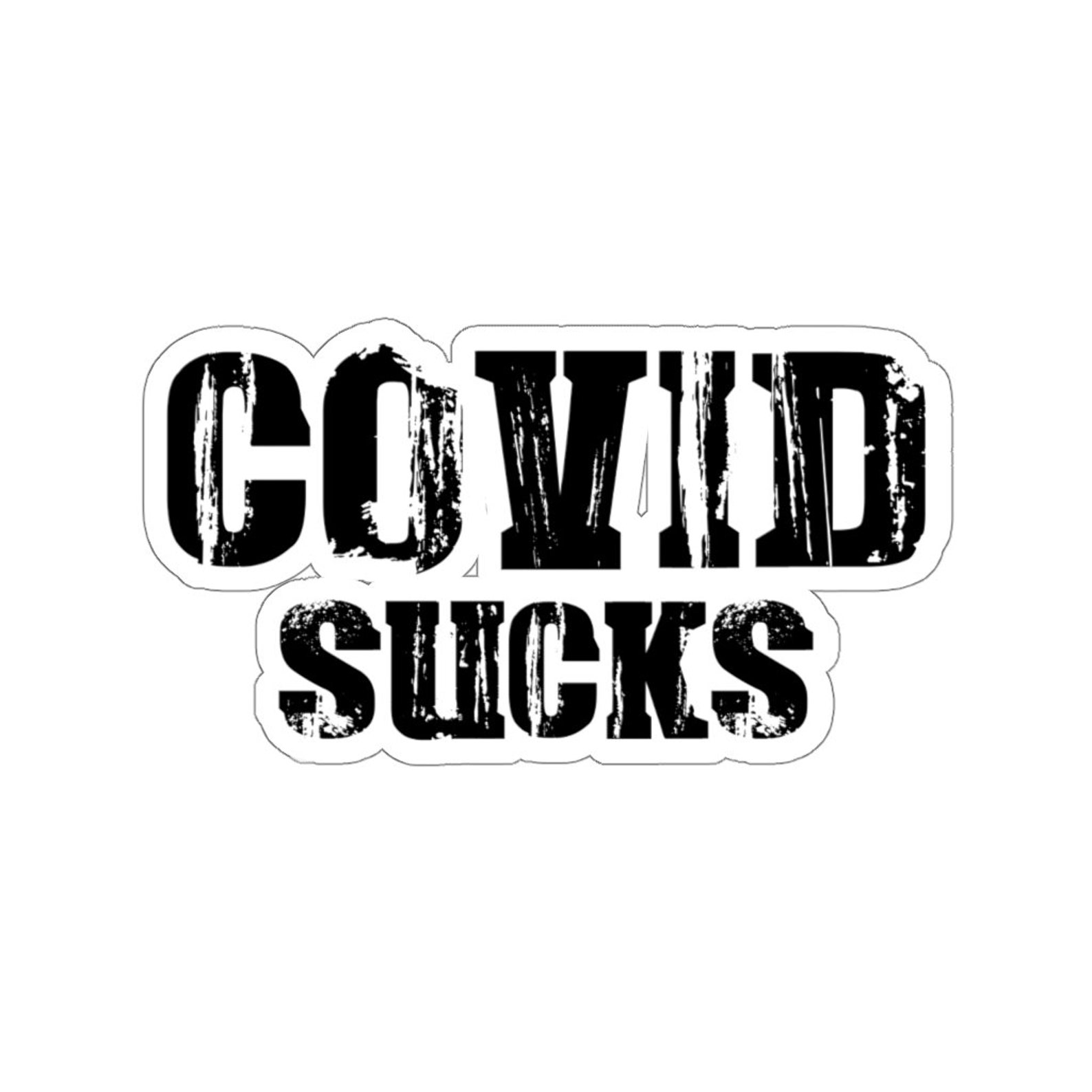 COVID Sucks Sticker - Kiss-cut Stickers - Etsy UK
