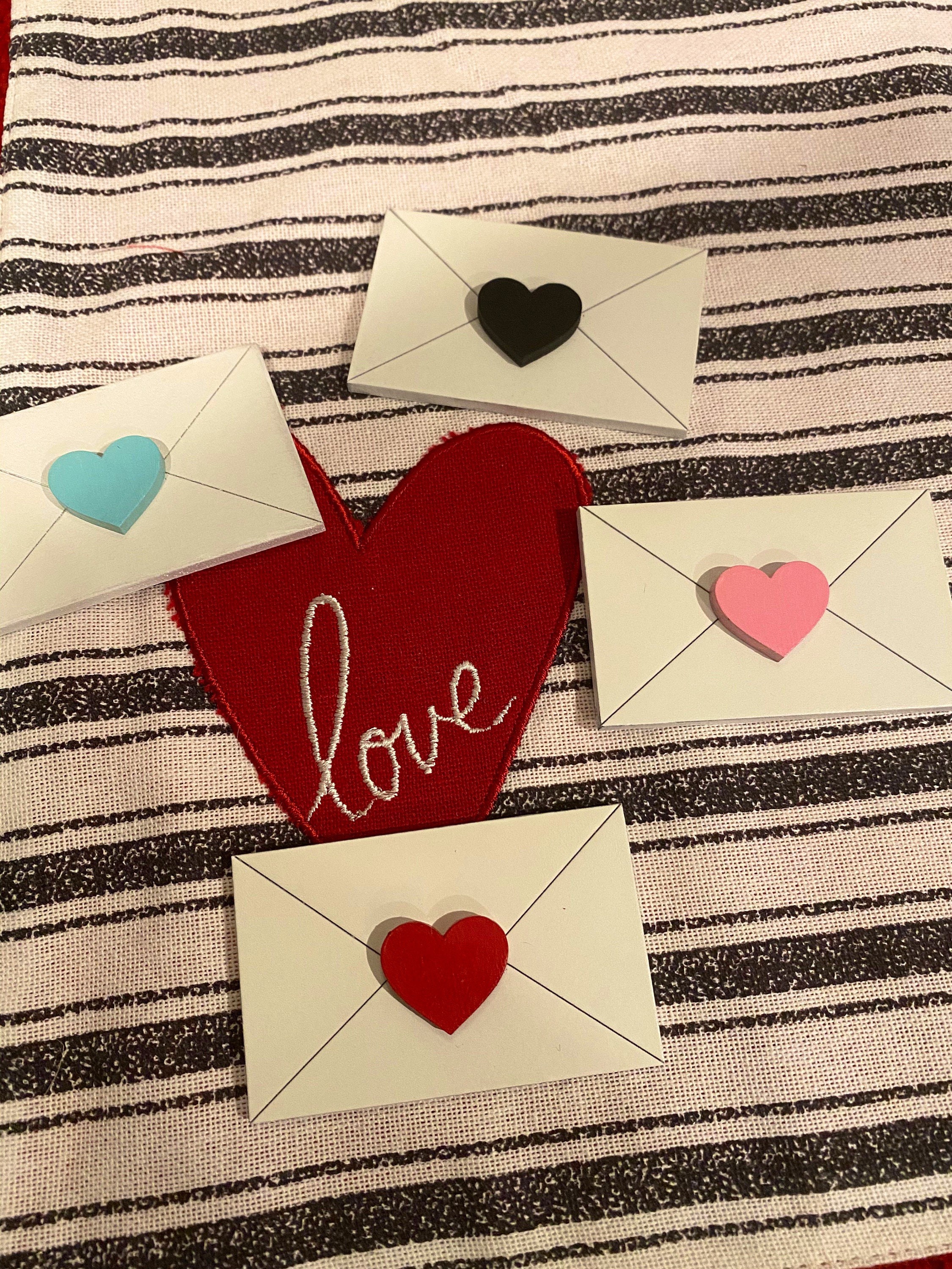 Mini Cartas De Amor Decoración De La Bandeja De La Capa Del Etsy
