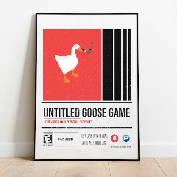Untitled Goose Game Poster - Etsy