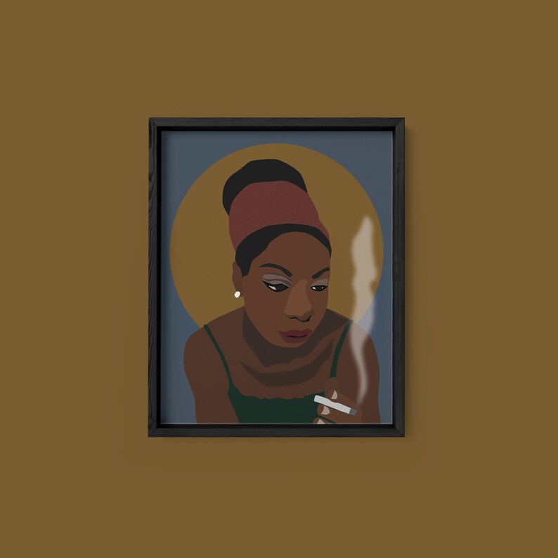 Nina Simone Illustration - Etsy