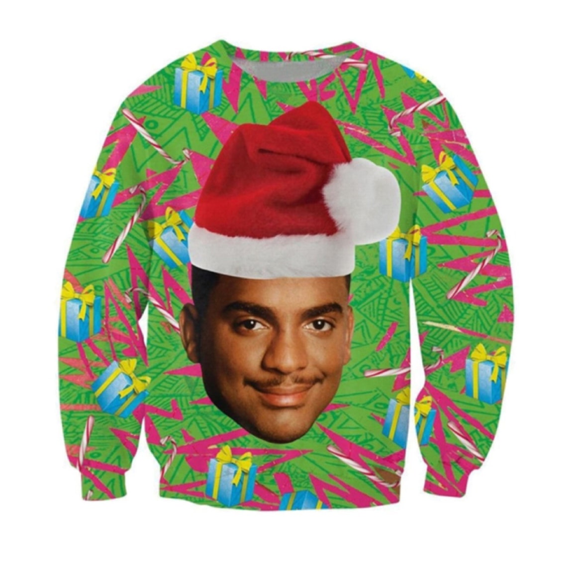 Fresh Prince of Bel Air Carlton Gly Merry Christmas Sweater - Etsy
