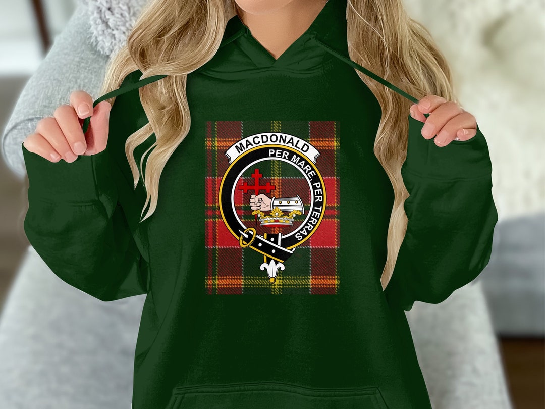 Scottish Clan Macdonald Crest T-shirt, per Mare per Terras Sweatshirt ...