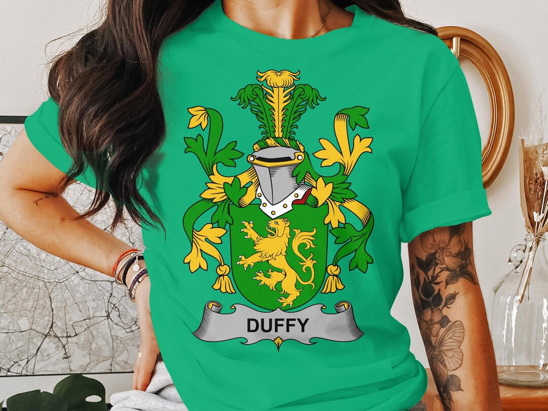 Irish Heritage Duffy Family Crest T-shirt, St. Patrick's Day Pride ...