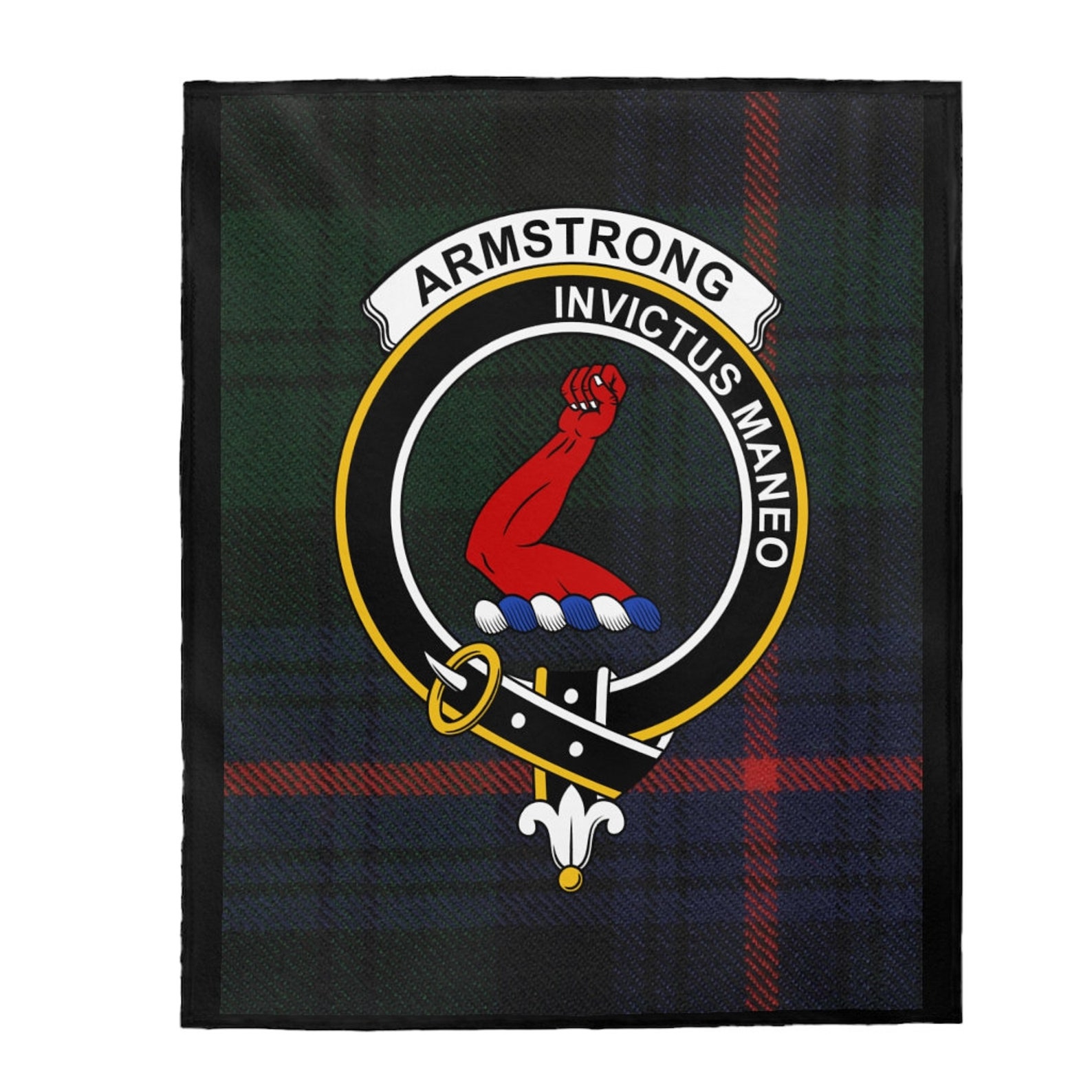 Clan Armstrong Scottish Velveteen Plush Blanket | Etsy