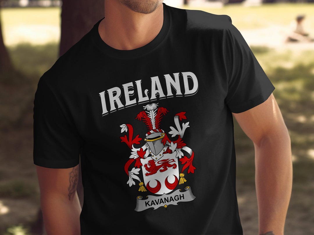 Kavanagh Irish Coat of Arms T-shirt: Family Crest Heritage Apparel - Etsy