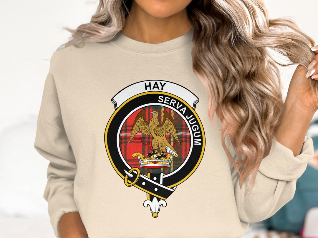Scottish Clan Hay Coat of Arms T-shirt, Clan Crest Shirt, Scottish ...