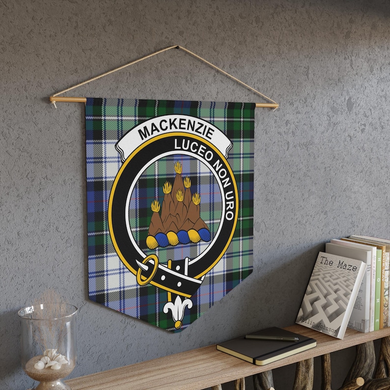 Mackenzie Pennant: Clan Crest, Tartan Plaid, Scottish Heritage - Etsy