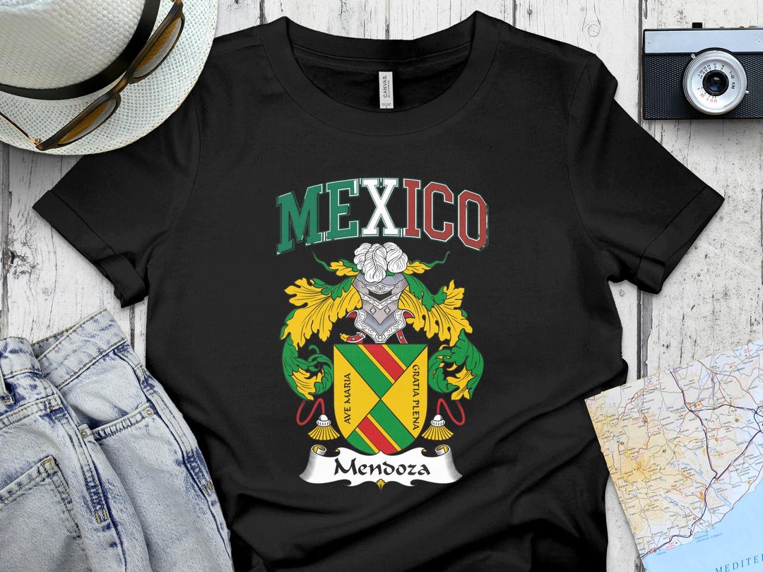 Mendoza T-shirt, Spanish Coat of Arms, Mexico, Family Reunion, Hispanic ...
