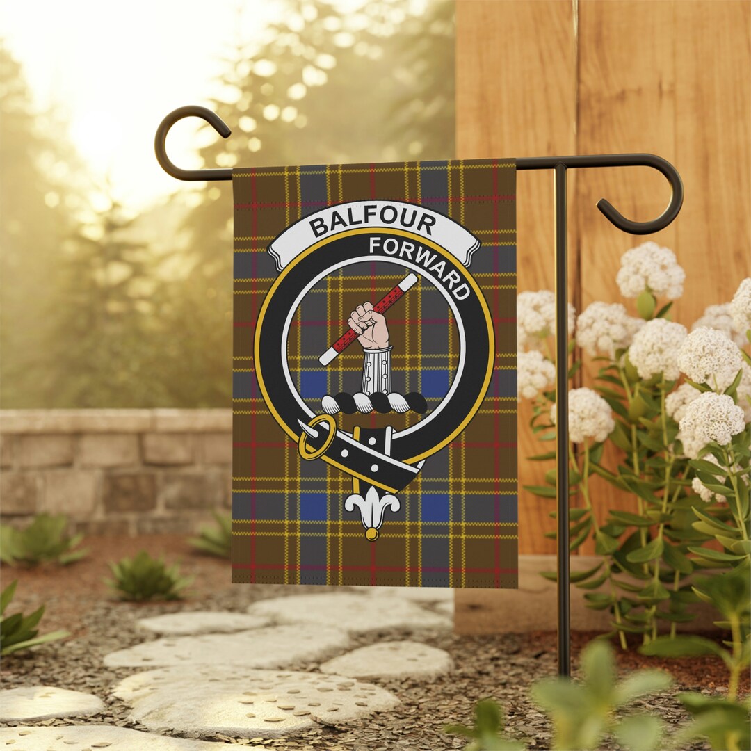 Clan Balfour Scottish Tartan Flag, Balfour Garden Banner, Scottish Flag ...