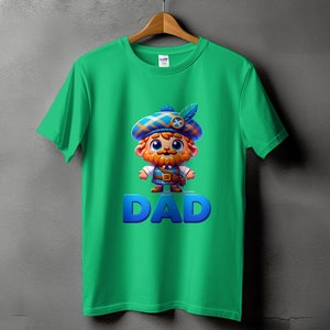 Cute Scottish Dad Cartoon T-shirt Mug Blanket, Father's Day Gift ...