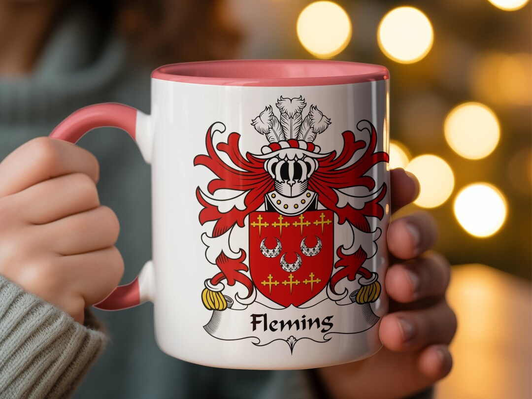 Personalized Fleming Family Crest Coffee Mug, Custom Welsh Surname Coat ...